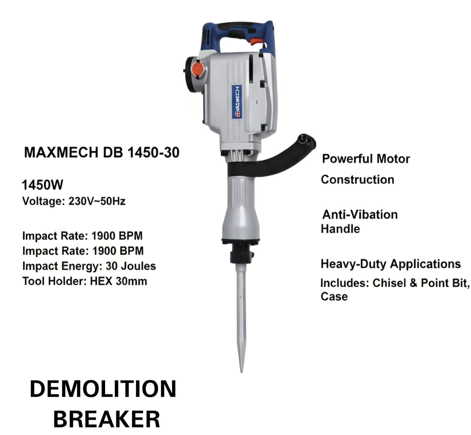 Maxmech Demolition Breaker 1450-30 – Premier Trading